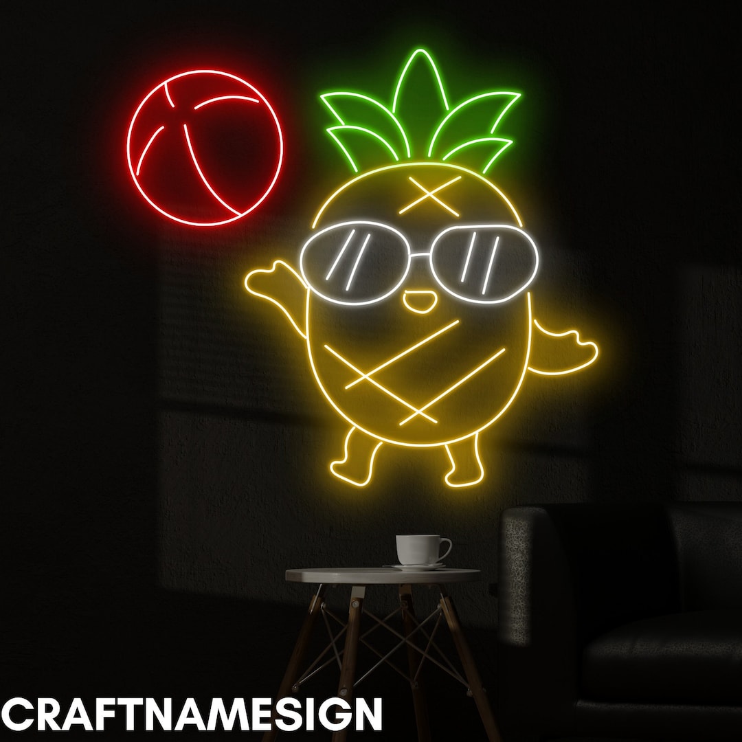 Pineapple Summer Led Sign, Pineapple Neon Sign, Custom Neon Sign, Bar ...