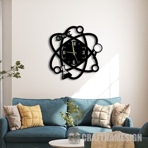 Decoration Chemical Metal Wall Clock, Wall Clock Unique for Home Decor ...