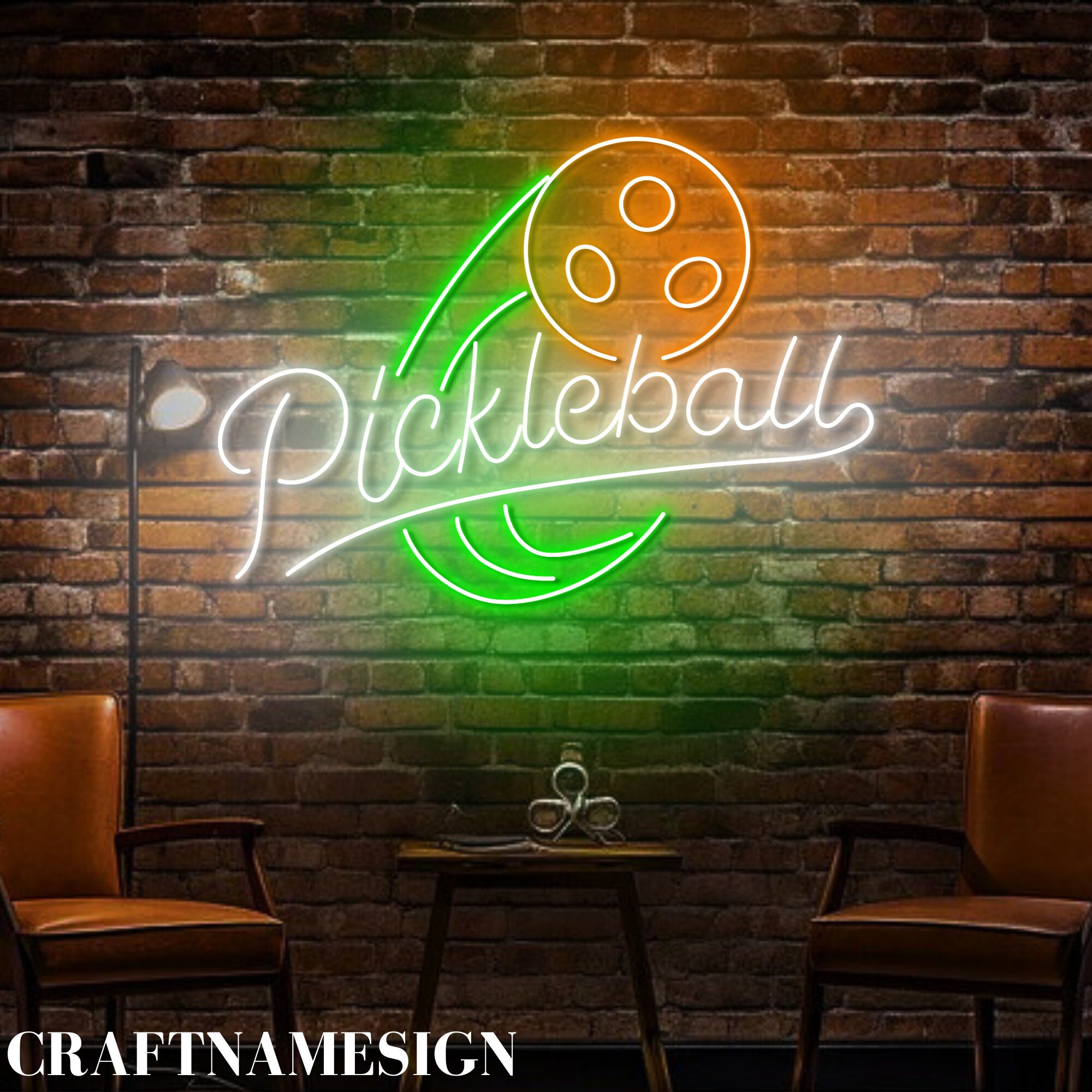 Open Pickleball Court Neon Sign, Pickleball Led Sign, Custom Neon Led ...