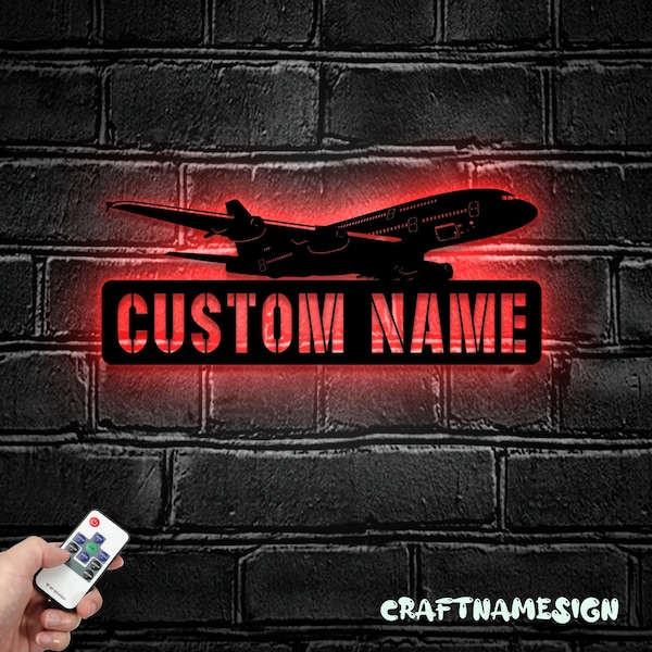 Airplane With Name - Etsy
