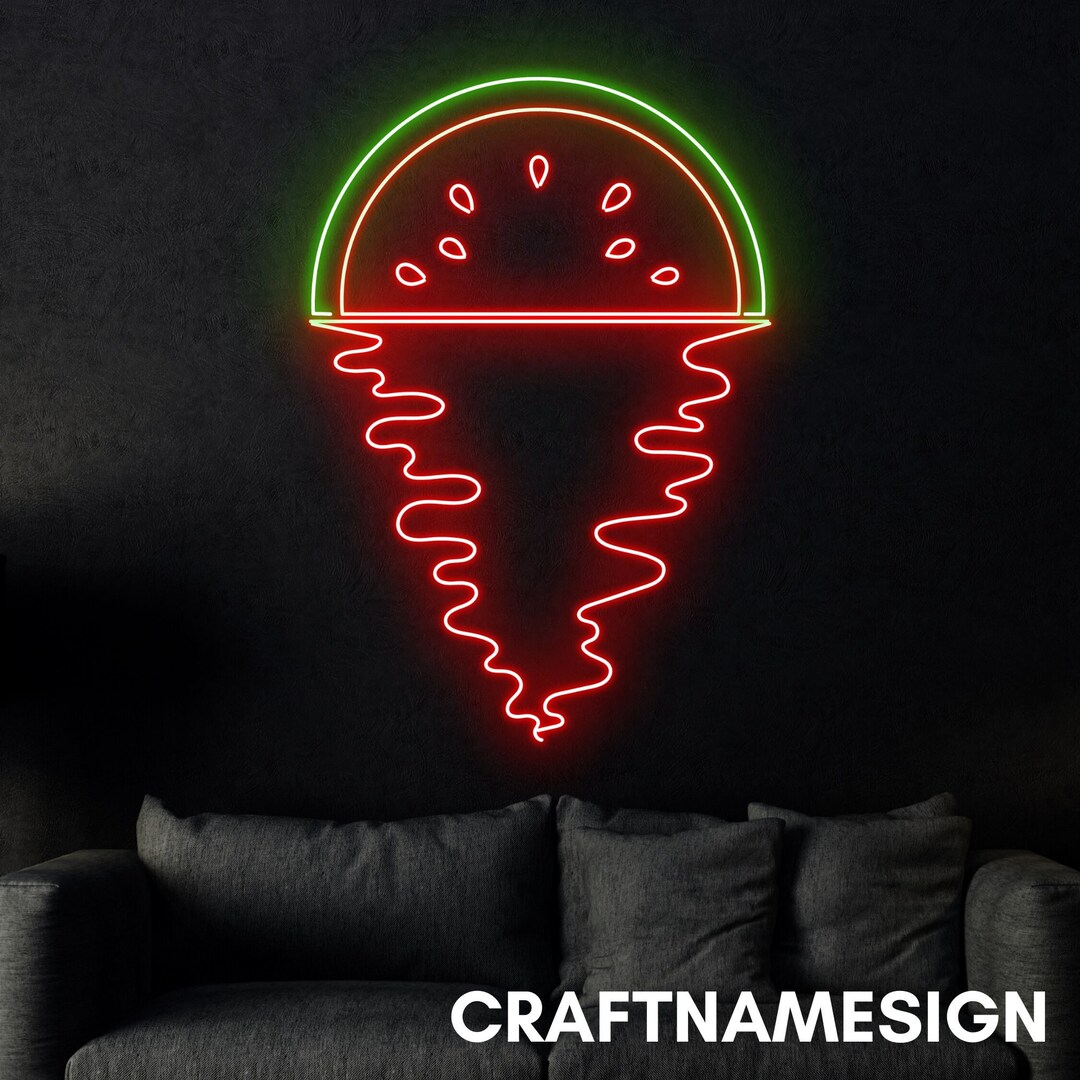 Sunset Watermelon Neon Sign, Sunset Watermelon Led Sign, Custom Neon ...