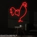 Minimalist Chicken Neon Sign, Chicken Line Led Sign, Custom Neon Sign ...