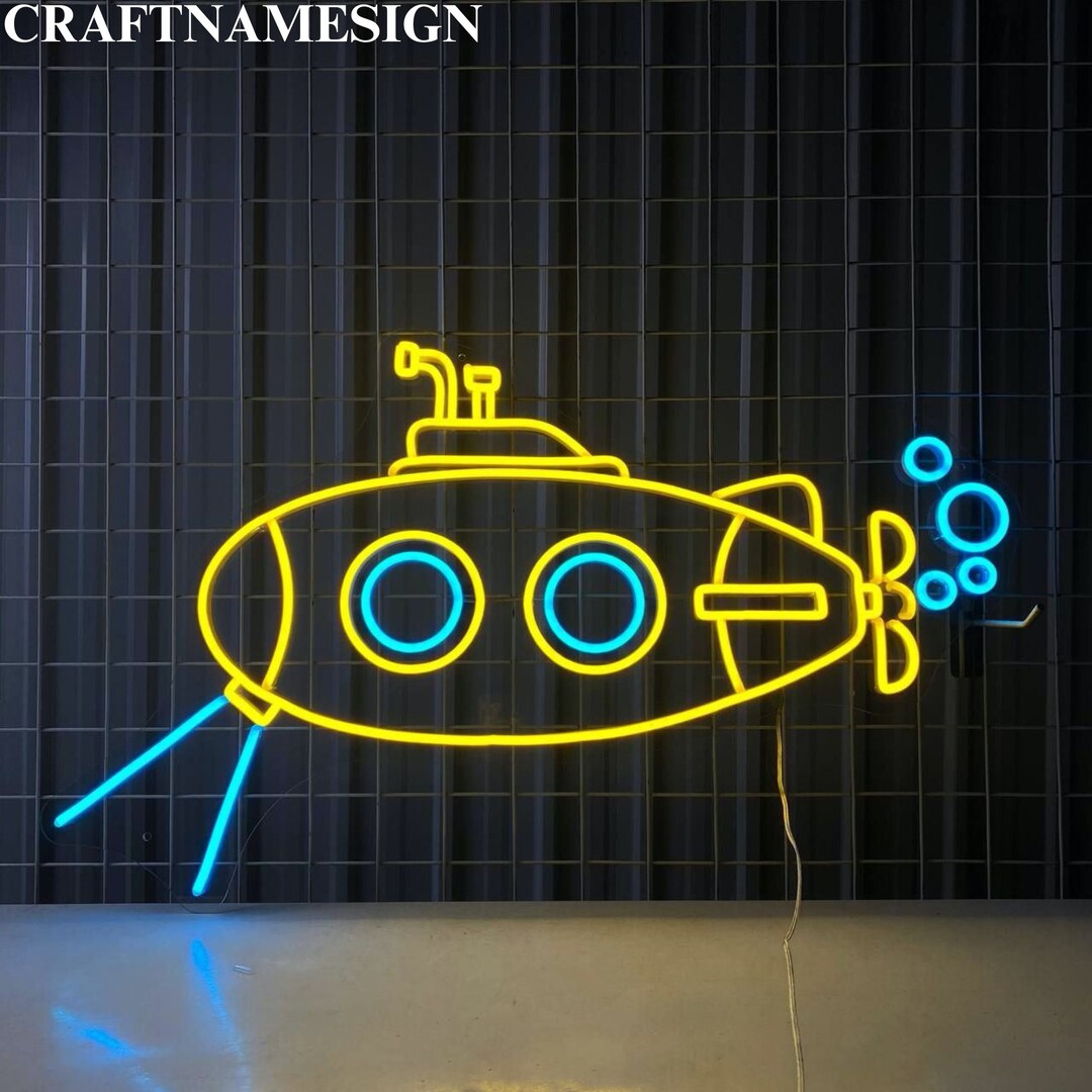 Submarine Neon Sign, Submarine Led Sign, Custom Neon Sign, Gifts for ...