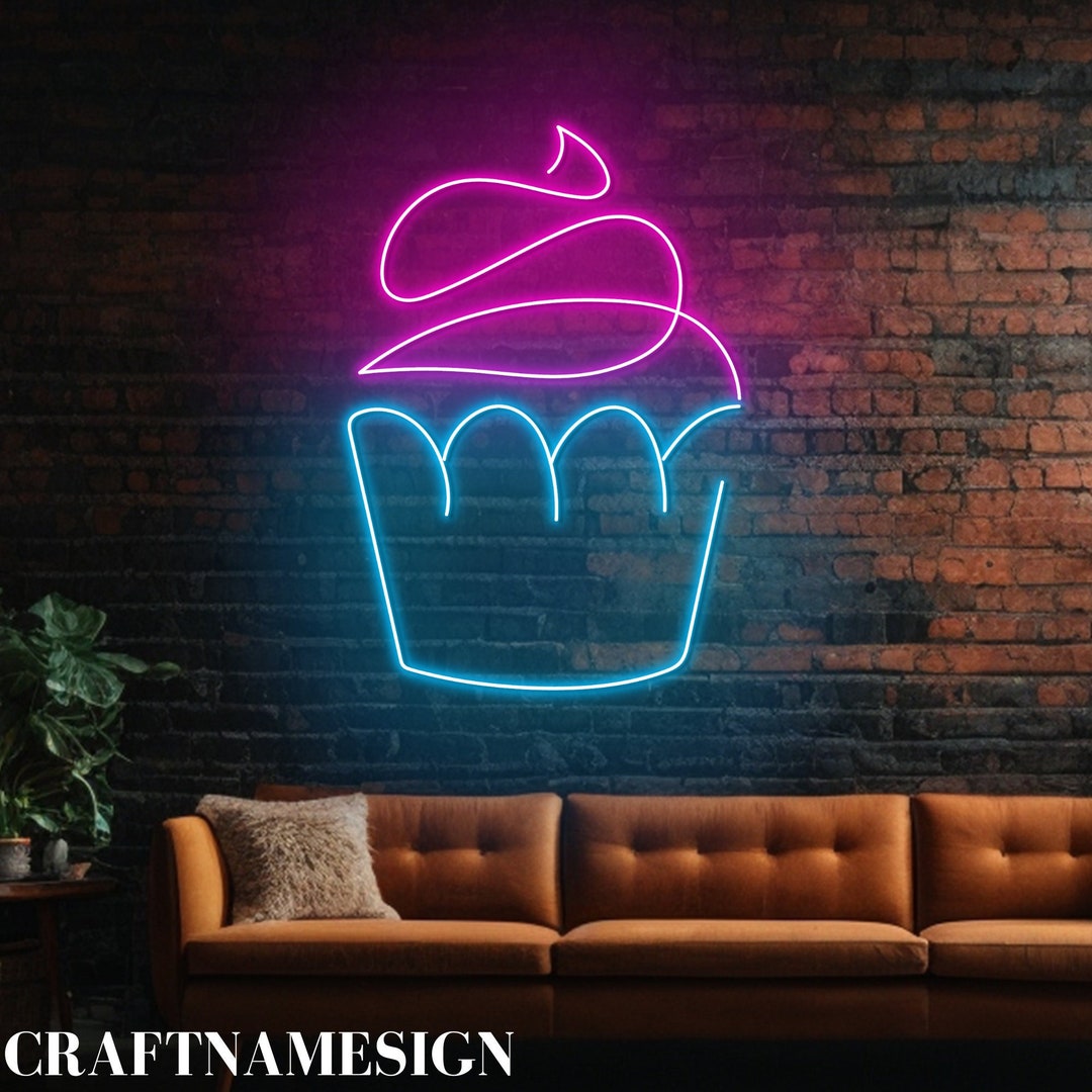 Open Cupcake Shop Neon Sign, Cupcake Led Sign, Custom Neon Sign for ...
