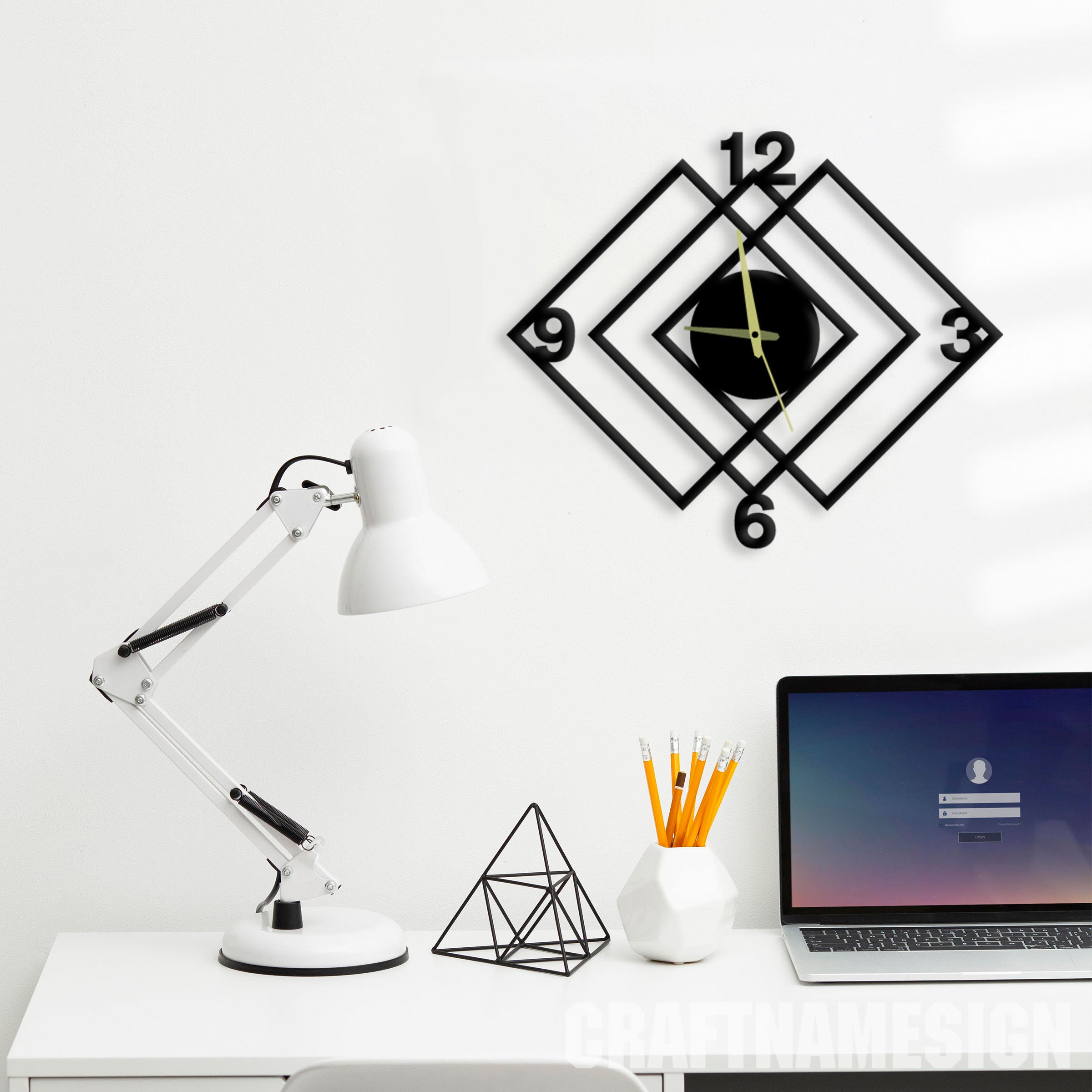 Sacred Geometry Metal Wall Clock, Wall Clock Unique for Home Decor and ...