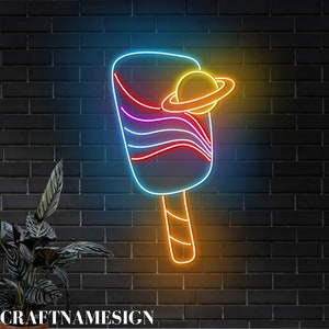 Universe Pickleball Neon Sign, Pickleball Planet Led Sign, Custom Neon ...