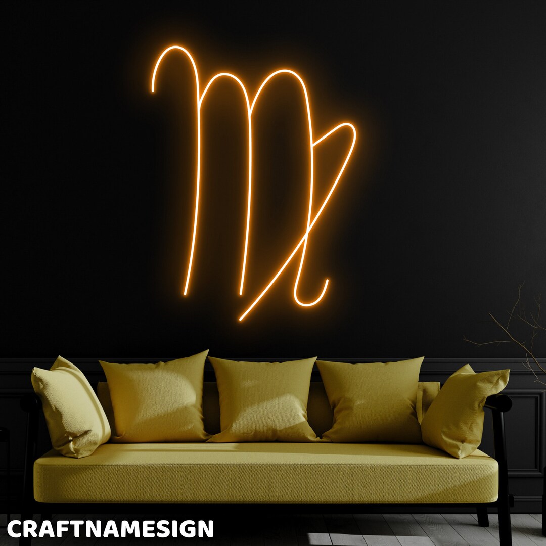 Virgo Neon Sign, Virgo Led Sign, Custom Neon Sign, Virgo Zodiac ...