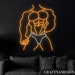 Muscle Man Body Building Neon Sign, Body Builder Led Sign, Custom Neon ...
