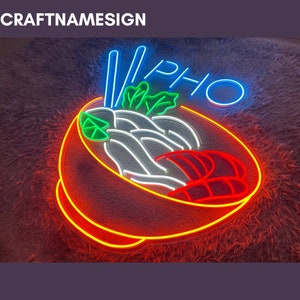 Vietnamese Pho Led Sign, Pho Neon Sign, Custom Neon Sign, Vietnamese ...