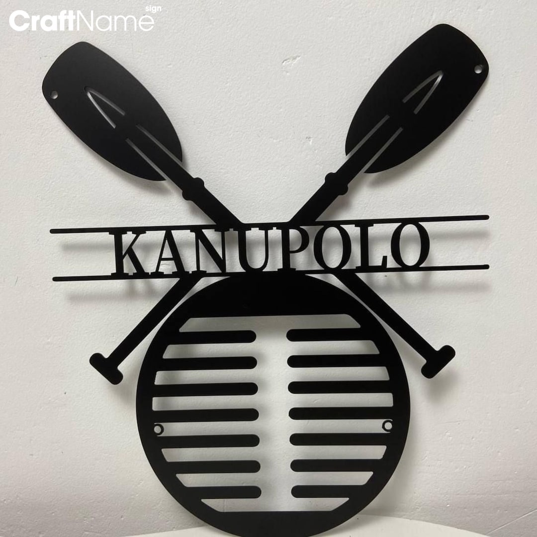 Custom Canoe Medal Hanger Wall Art Light, Canoe Slalom Player Medal ...