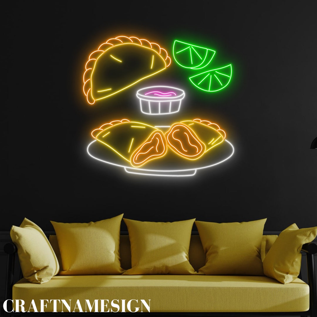Empanadas Neon Sign, Spanish Empanadas Led Sign, Custom Neon Led Light ...