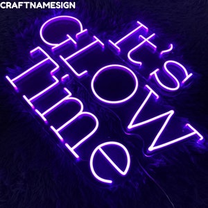 It's Glow Time Neon Sign, It's Glow Time Beauty Club Led Sign, Custom ...
