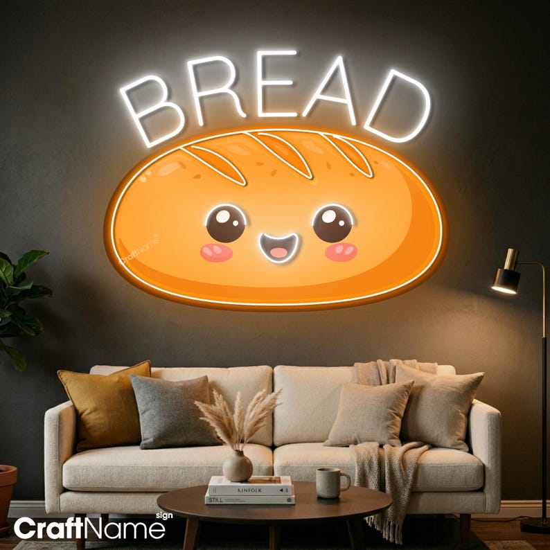 Bread Neon Sign, LED Wall Light for Bakery Shop or Cafe Decor - Etsy UK