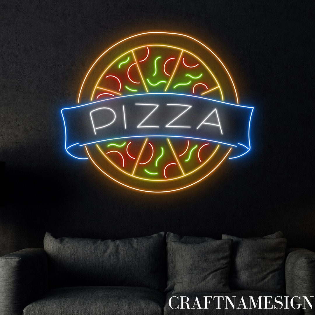 Pizza Store Neon Sign, Pizzeria Led Sign, Custom Neon Sign, Italian ...
