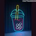 Milk Tea Neon Sign, Bubble Tea Led Sign, Custom Neon Sign, Milk Tea ...