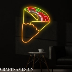 French Crepe Cake Neon Sign, Crepe Cake Led Sign, Custom Neon Sign ...