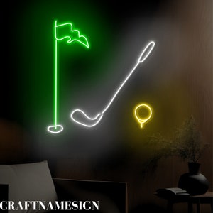 Golfing Tool Neon Sign for Golf Station Decor, Golf Led Sign, Christmas ...