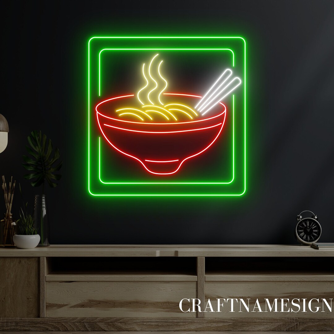 Ramen Photo Neon Sign, Japanese Ramen Led Sign, Custom Neon Sign ...