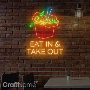 Chinese Food LED Neon Sign, Chinese Noodle Cuisine Wall Light, Chinese ...