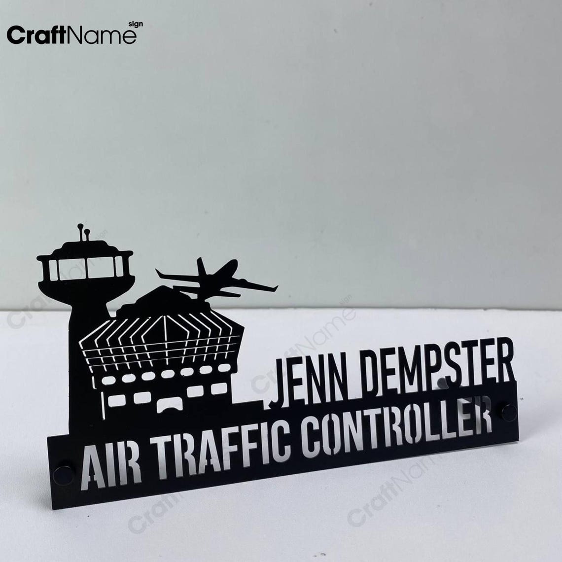 Custom Air Traffic Controller Wooden Desk Name Plate, Air Traffic ...