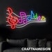 Musical Note Led Sign, Musical Note Neon Sign, Custom Neon Sign, Music ...
