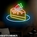 Cheesecake Neon Sign, Strawberry Cheesecake Led Sign, Custom Neon Sign ...