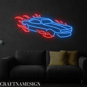 Mustang Car Neon Sign, Mustang Car Led Sign, Custom Neon Sign, Car ...