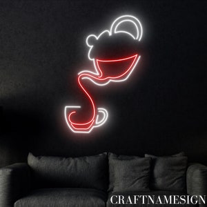 Tea Pot Tea Cup Neon Sign, Tea Time Led Sign, Custom Neon Sign, Coffee ...