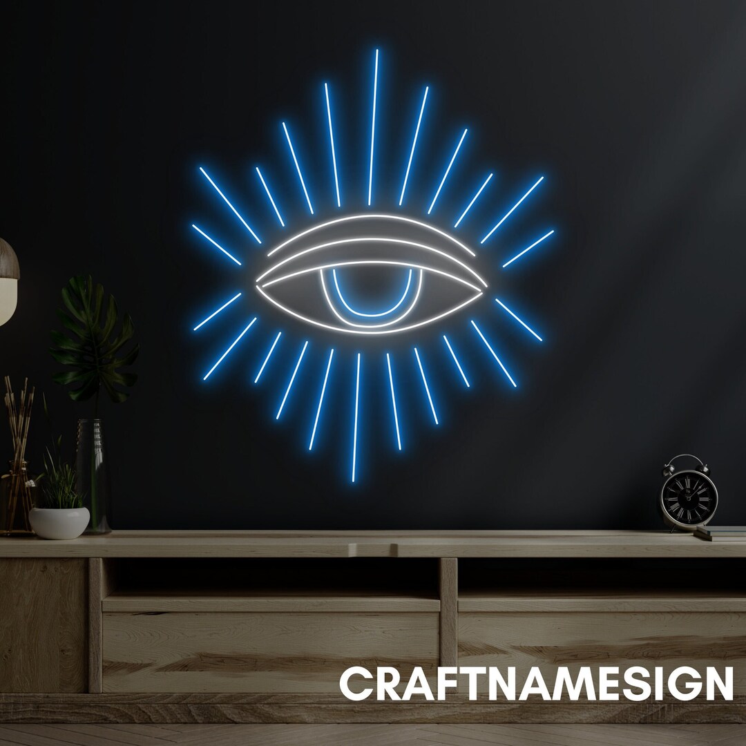 Illuminati Eyes Neon Sign, Illuminati Eye Neon Sign, Custom Neon Sign ...