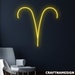 Aries Neon Sign, Aries Led Sign, Custom Neon Sign, Aries Zodiac ...