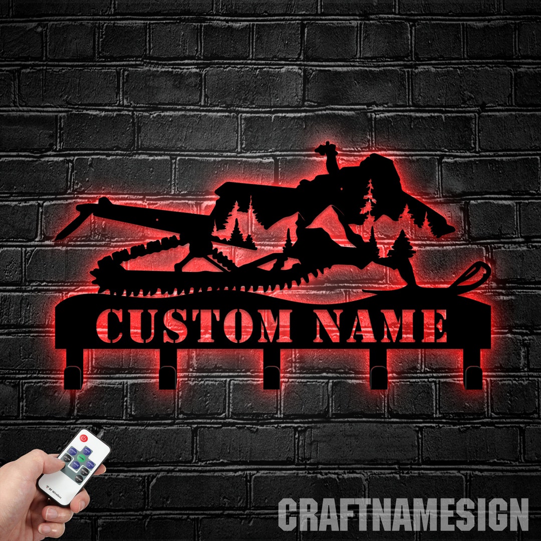 Custom Snowmobile Metal Key Holder, Snowmobile Lover Name, Ski-doo ...