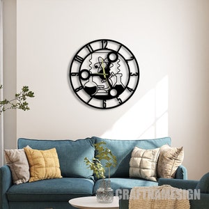 Design Scientist Metal Wall Clock, Wall Clock Unique for Home Decor and ...