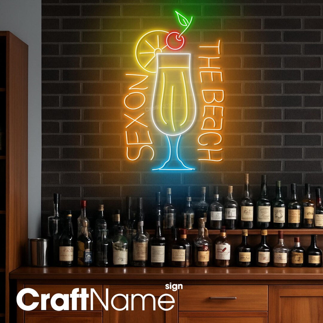 Mocktail Cocktail Neon Sign for Home Bar or Drink Shop Decoration ...