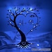 Personalized Unique Tree Heart & Names Metal Wall Art Led Light, Tree ...