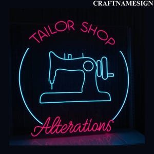 Custom Tailor Shop Neon Sign, Tailor Shop Decor, Custom Neon Sign ...