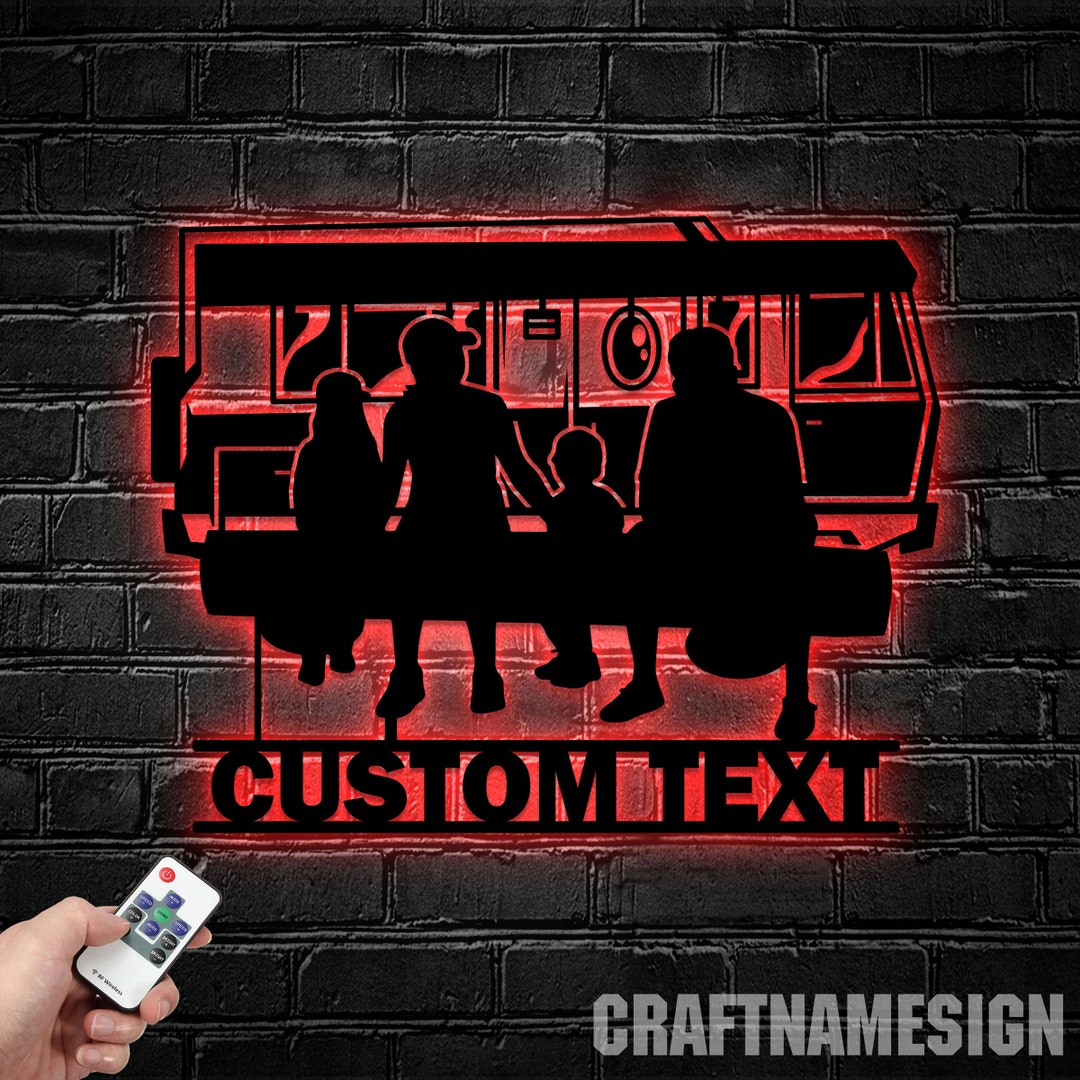 Personalized Campfire Family Metal Signs, Custom Metal Family Name Sign ...