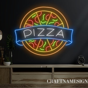 Pizza Store Neon Sign, Pizzeria Led Sign, Custom Neon Sign, Italian ...