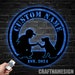 Custom Trainer Dog Metal Wall Art LED Light, Personalized Trainer Dog ...