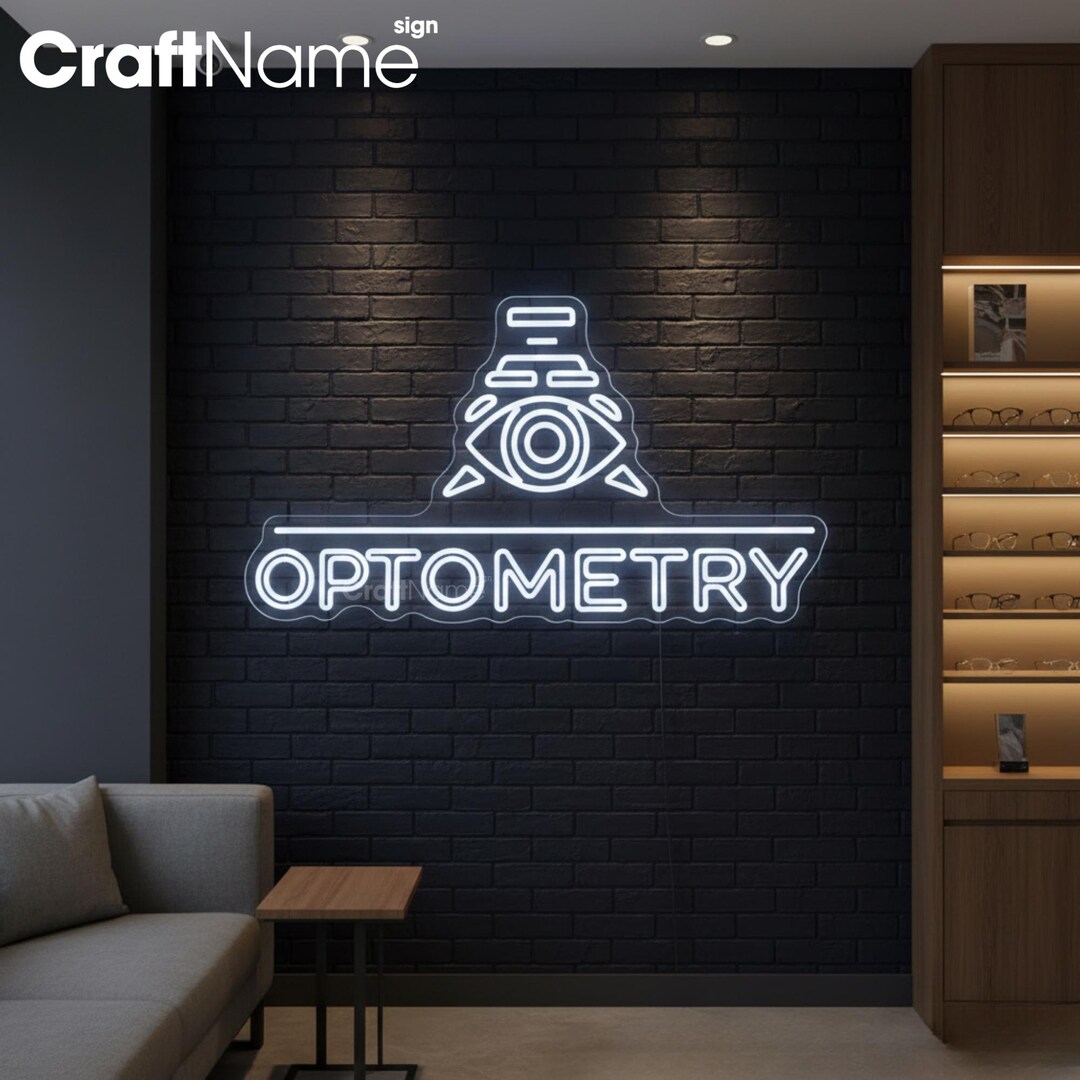 Optometry Neon Wall Art for Eye Clinic or Vision Studio Decor, Eyes ...