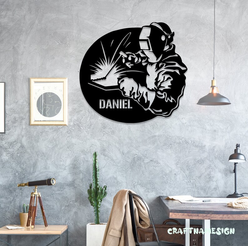 Skull Welding Metal Wall Art LED Light Welder Skull Sign - Etsy