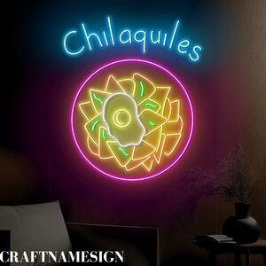 Open Chilaquiles Shop Neon Sign, Mexico Chilaquiles Led Sign, Custom ...