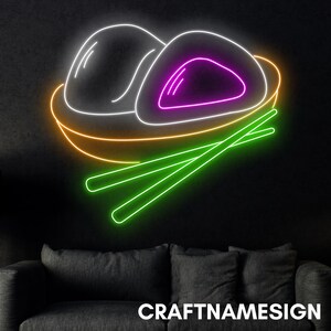 Mochi Neon Sign, Japanese Mochi Led Sign, Custom Neon Sign, Japanese ...
