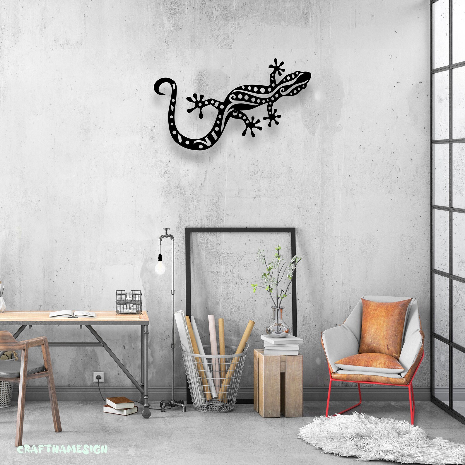 Gecko Metal Wall Art LED Light Ledge Lizard Sign Home Decor - Etsy