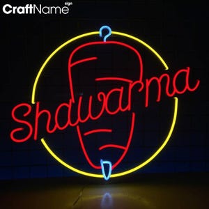 Shawarma Neon Sign, Shawarma Led Sign, Custom Neon Led Sign, Kebab ...