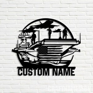 Custom US Marine Metal Sign, US Marine Metal LED Decor, Personalized ...