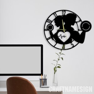 Athletic Trainer Metal Wall Clock, Wall Clock Unique for Home Decor and ...