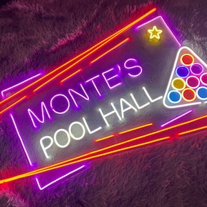 Pool Hall Neon Sign, Pool Hall Led Sign, Billiards Neon Signs ...