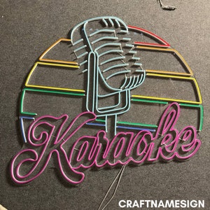 Karaoke Podcast Neon Sign, Karaoke Club Led Sign, Custom Neon Sign ...