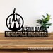 Custom Wooden Aerospace Engineer Desk Name Plate, Aircraft Engineering ...