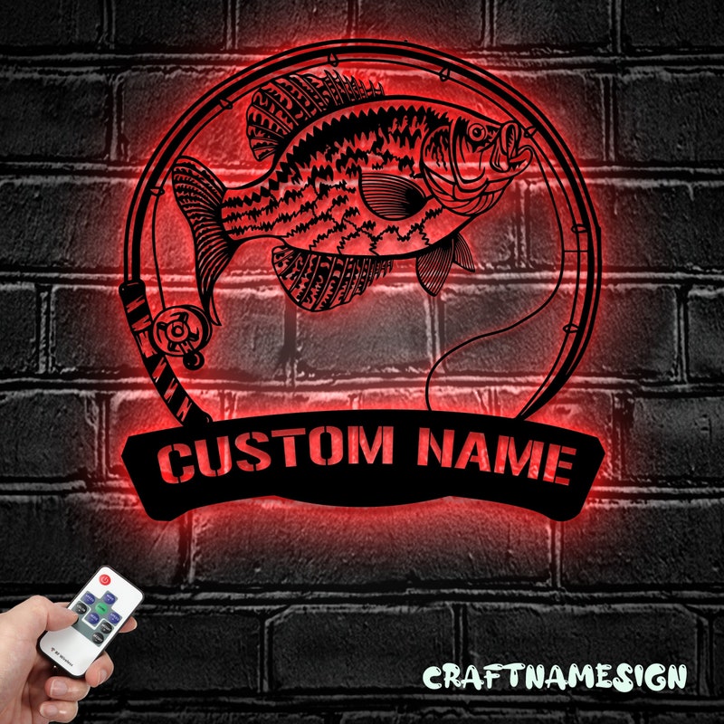 Crappie Fish Sign Metal - Etsy
